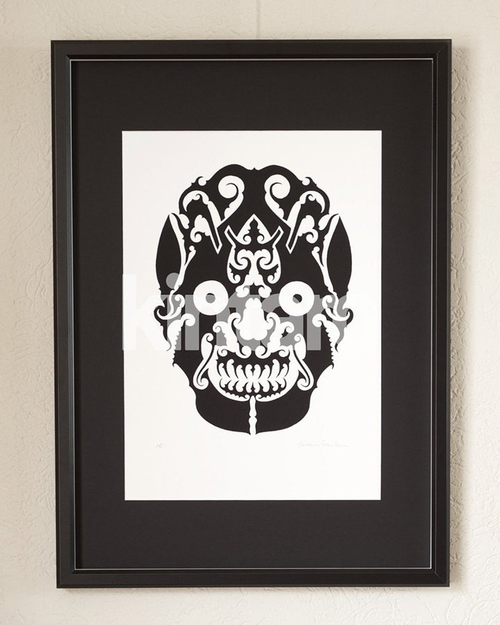 Borneo Skull Limited Edition Tattoo Prints - Kintaro Publishing