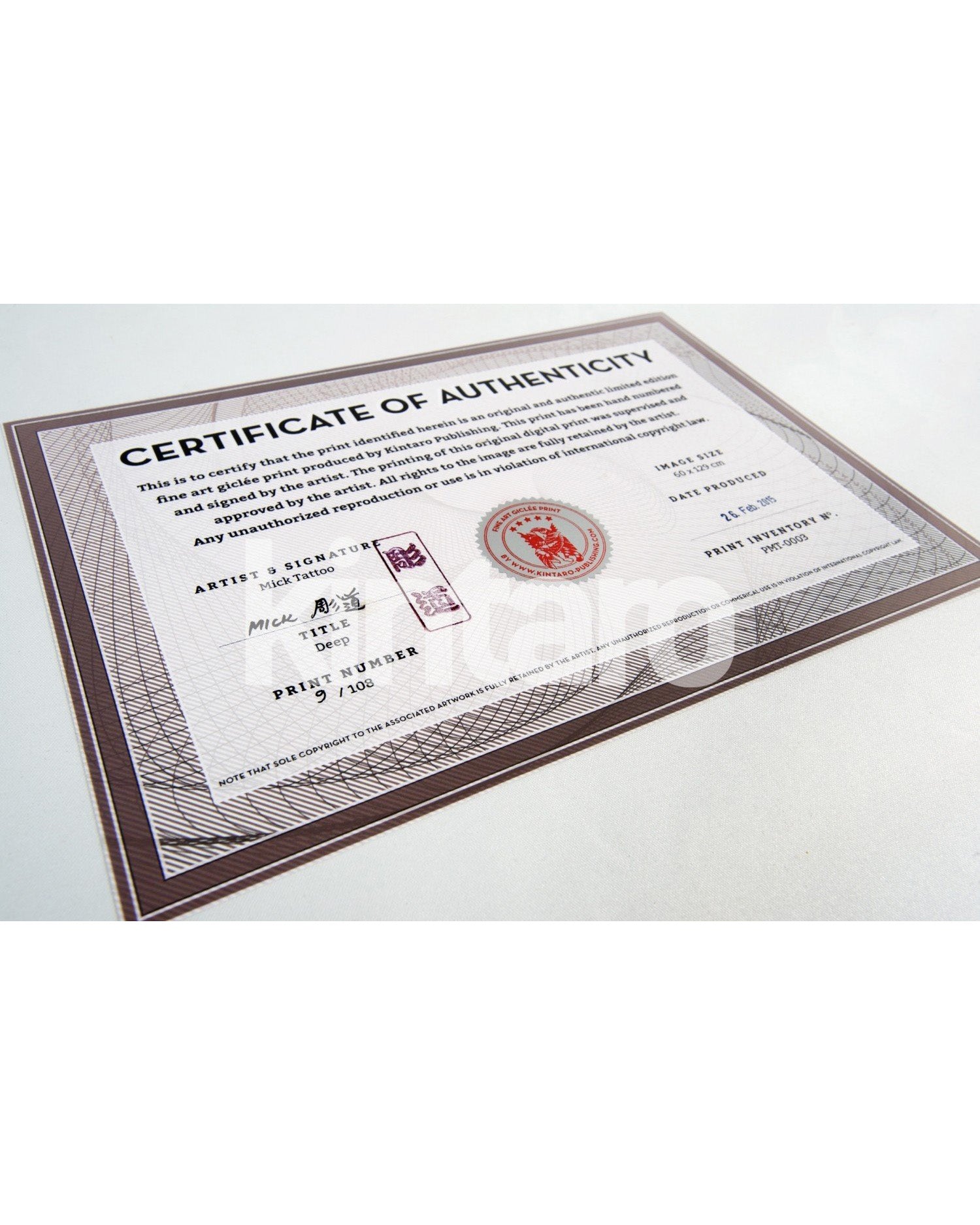 Fine Art Giclée Prints by Mick Tattoo | Kintaro Publishing