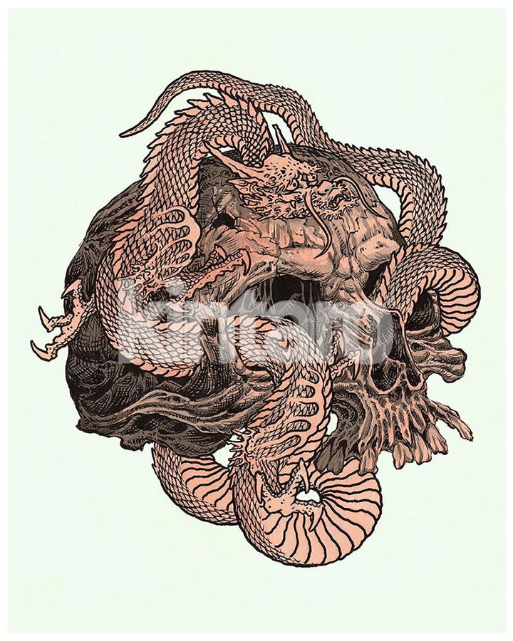 Marius Meyer Dragon Skull Fine Art Giclée Prints Kintaro Publishing